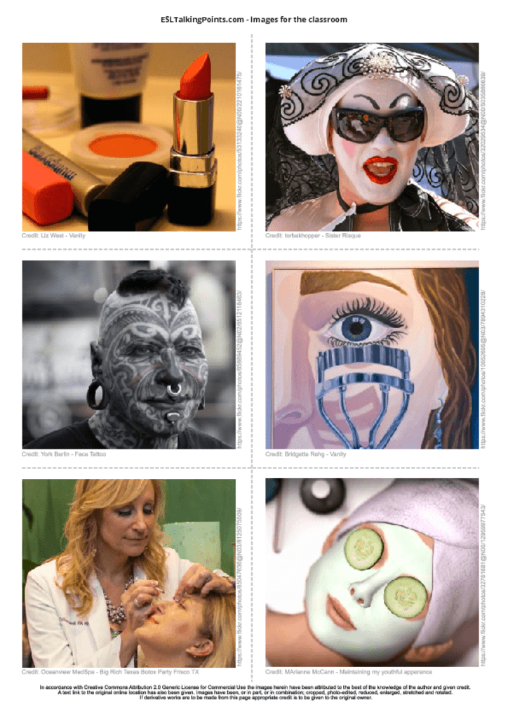 Appearance – ESL Conversation Questions and Speaking Activities