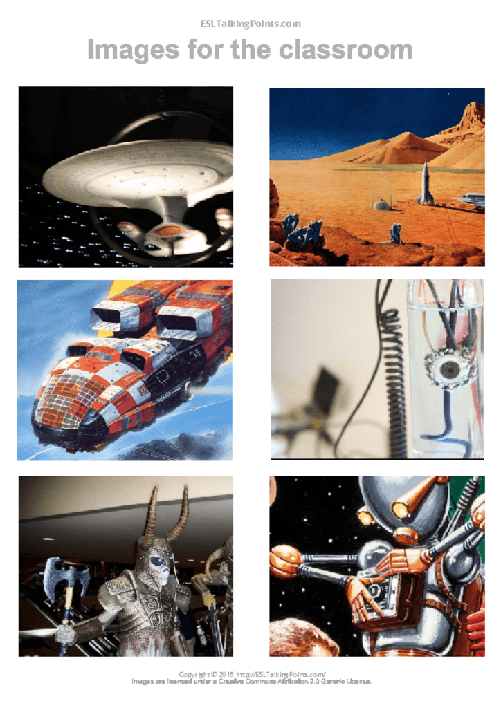 Science Fiction – ESL Conversation Questions and Speaking Activities