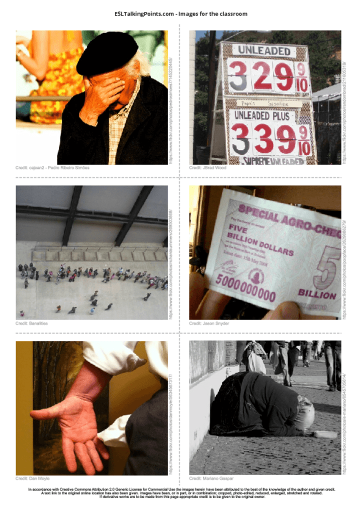 Inflation – ESL Conversation Questions and Speaking Activities