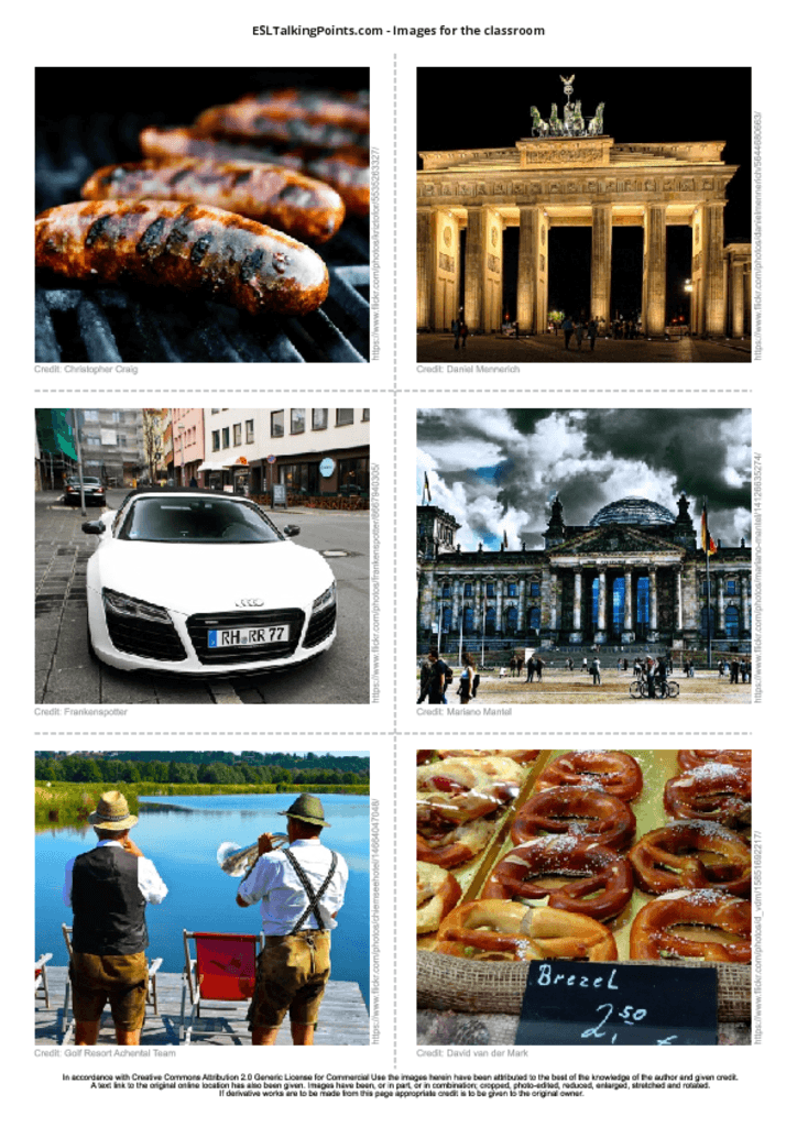 Germany – ESL Conversation Questions and Speaking Activities